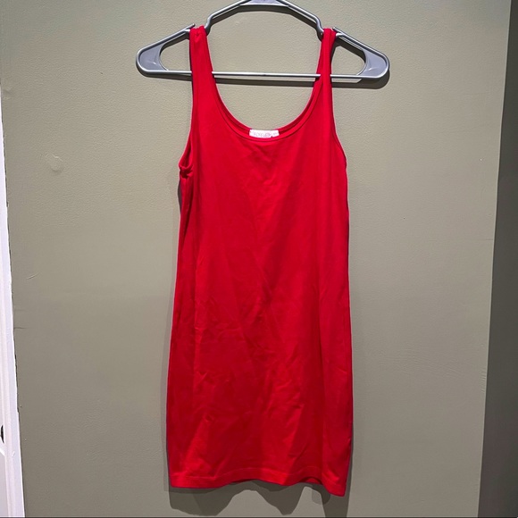 Forever 21 | Dresses | Forever 2 Red Bodycon Dress Form Fitting Mini ...